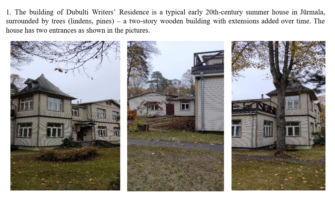 OPEN CALL – Dubulti Writers’ Residence - Latvijas Rakstnieku savienība